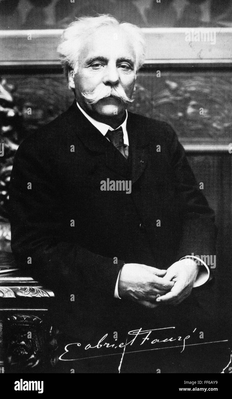 GABRIEL URBAIN FAUR╔ /n(1845-1924). French composer Stock Photo - Alamy