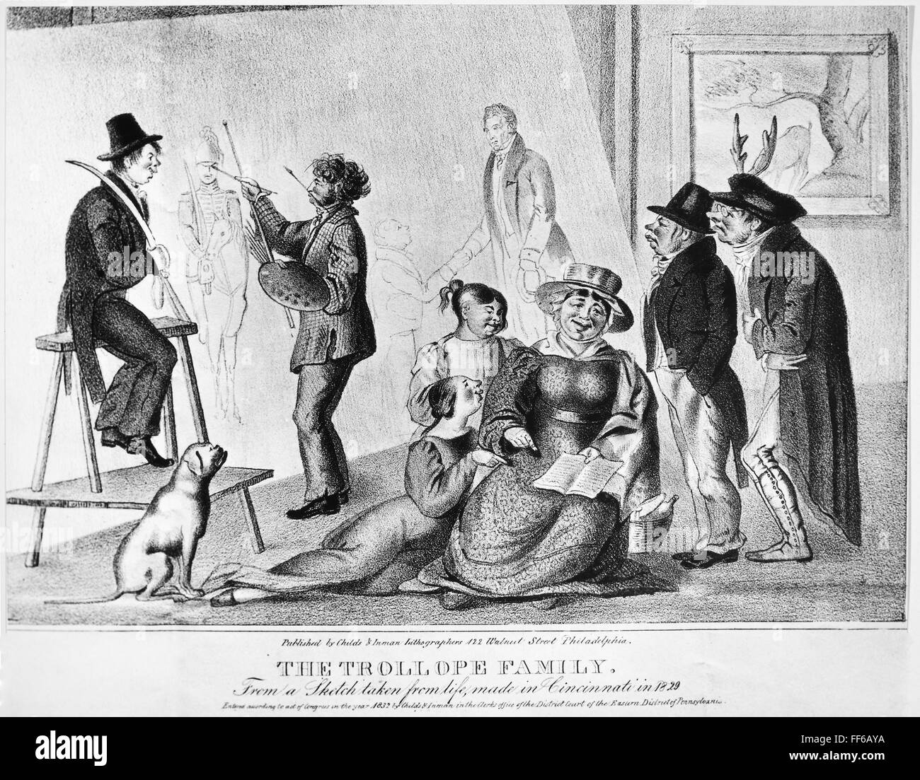 Domestic manners of the americans hi-res stock photography and images ...