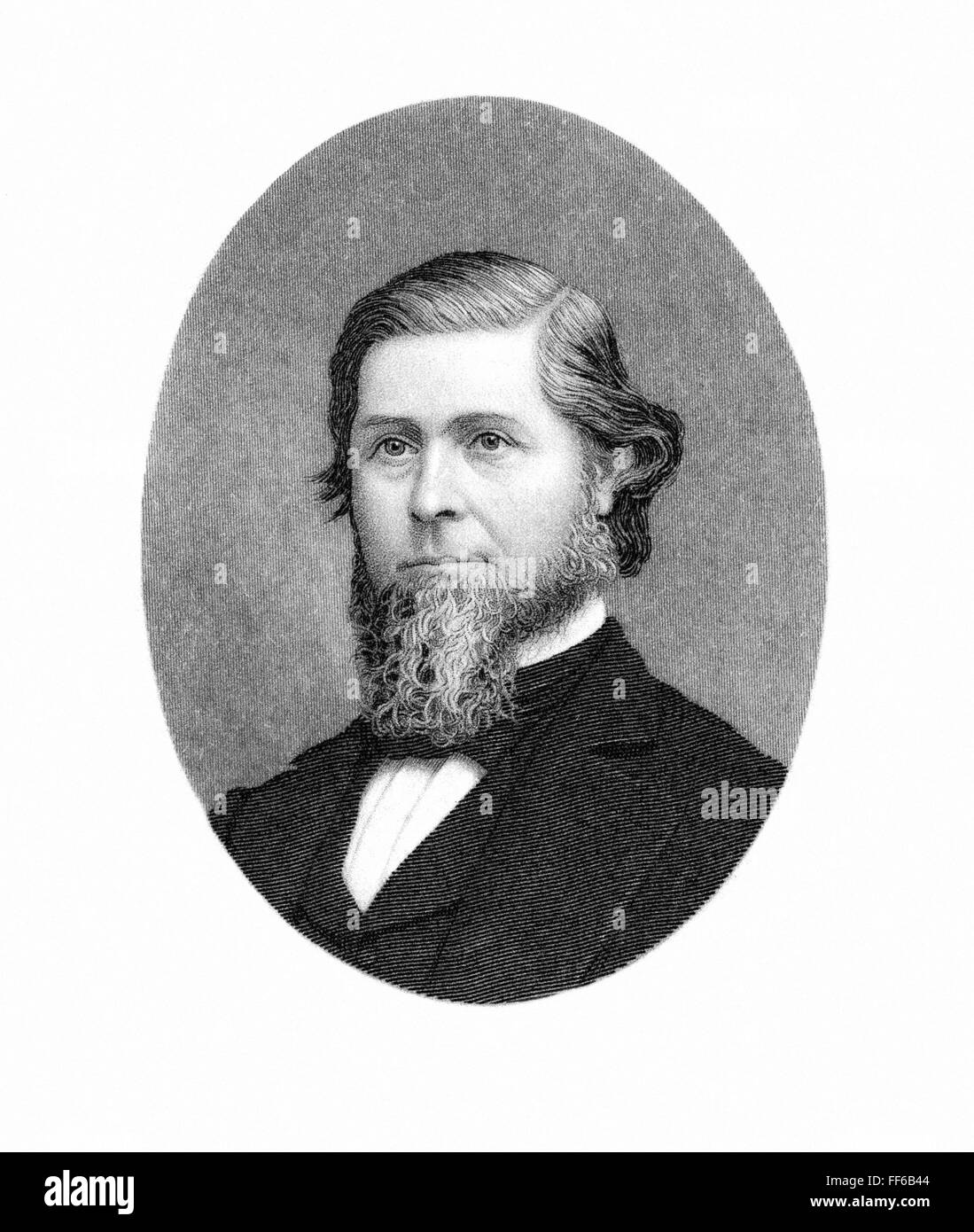 JAY COOKE (1821-1905). /nAmerican banker. Steel engraving, 19th century ...