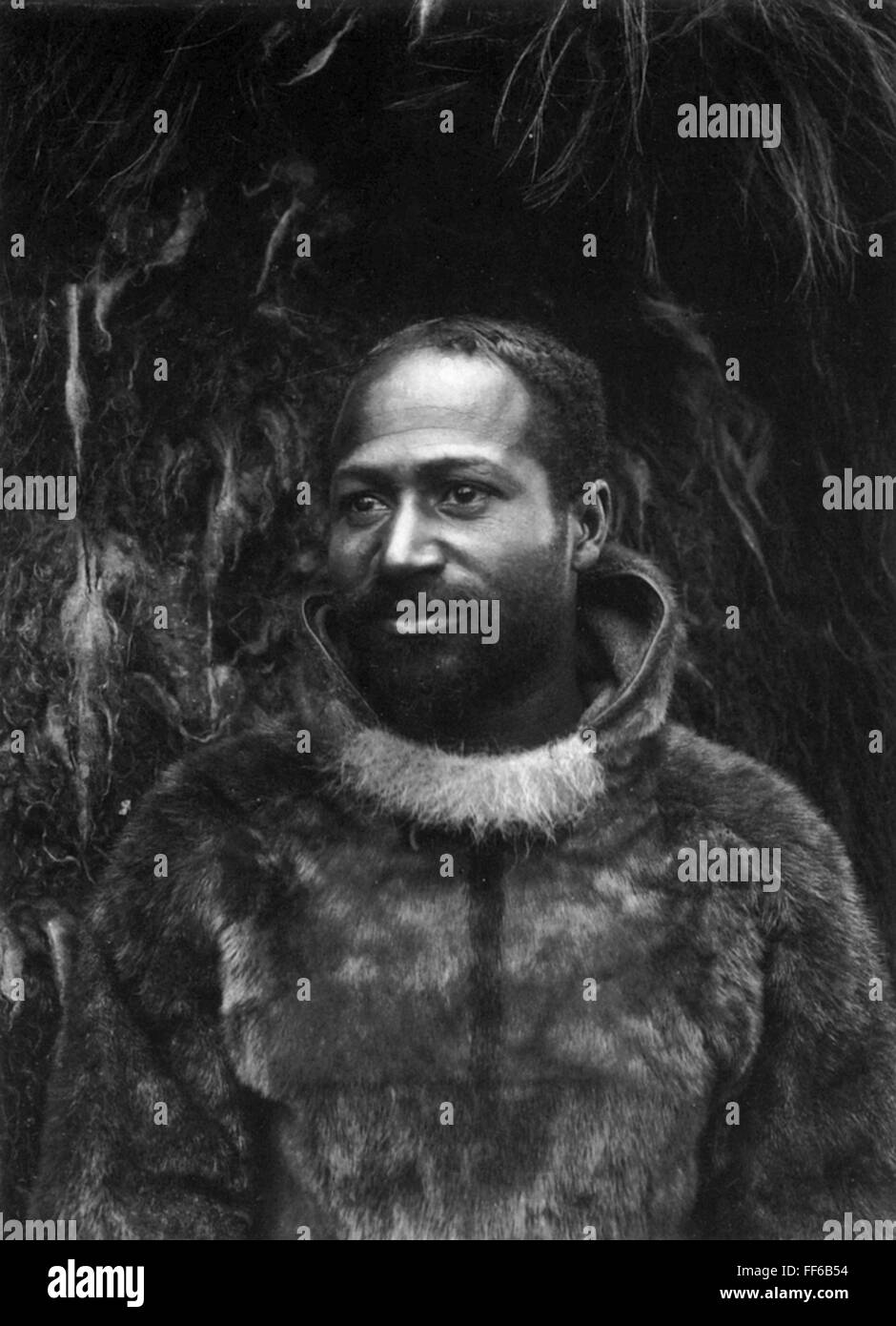 MATTHEW A. HENSON /n(1866-1955). American Arctic explorer Stock Photo ...