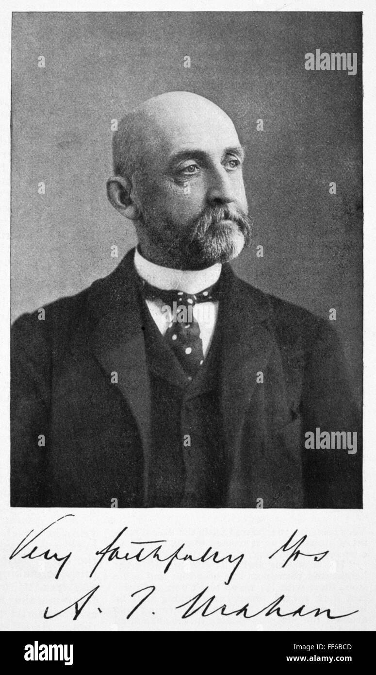 ALFRED THAYER MAHAN /n(1840-1914). American naval officer and historian ...