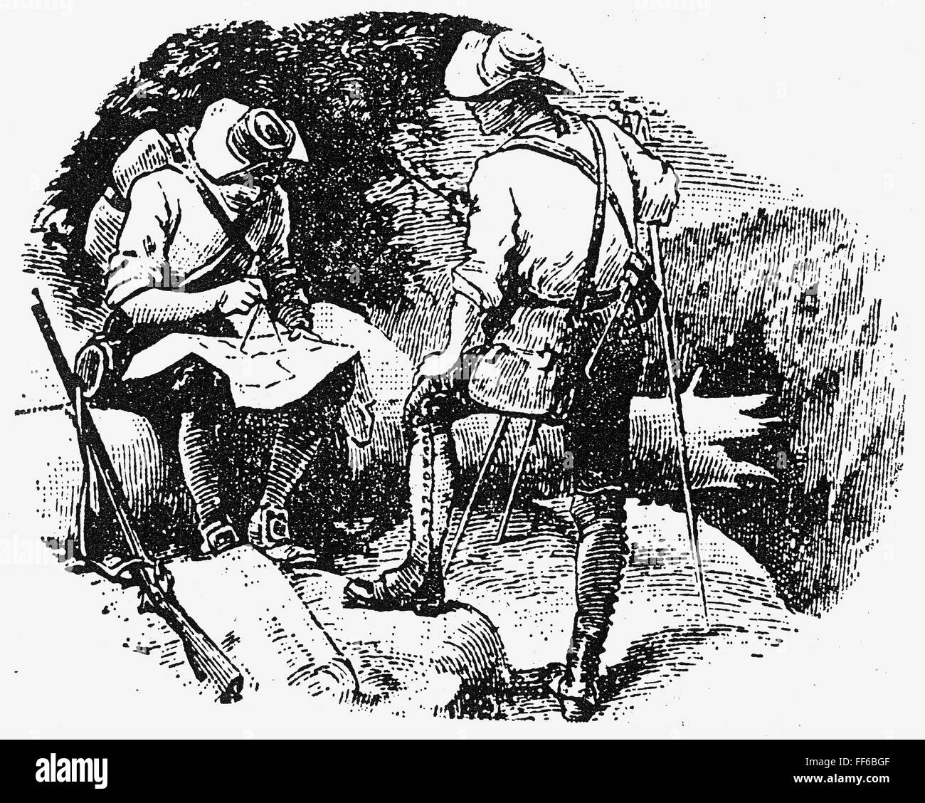 MASON AND DIXON, 1763-67. /nThe English team of Charles Mason and ...