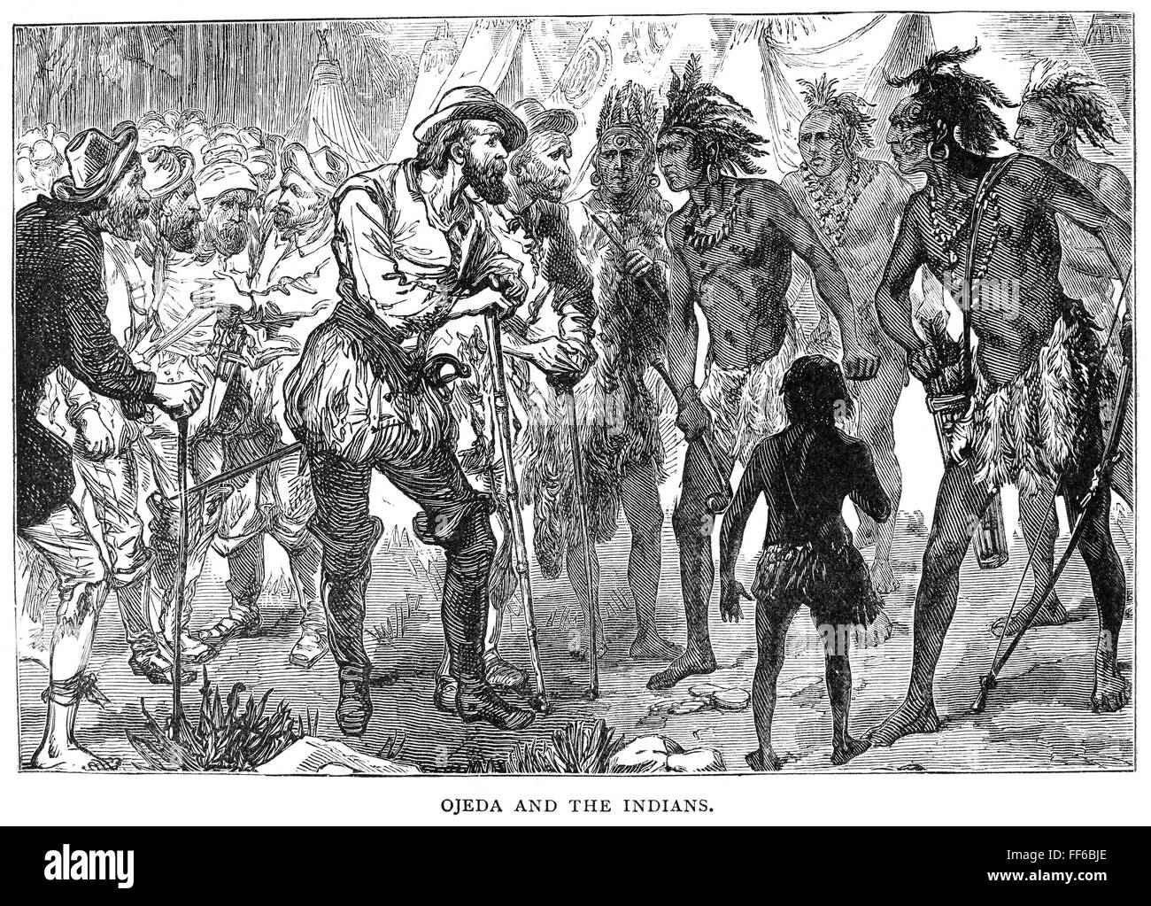 Cacique indian Black and White Stock Photos & Images - Alamy