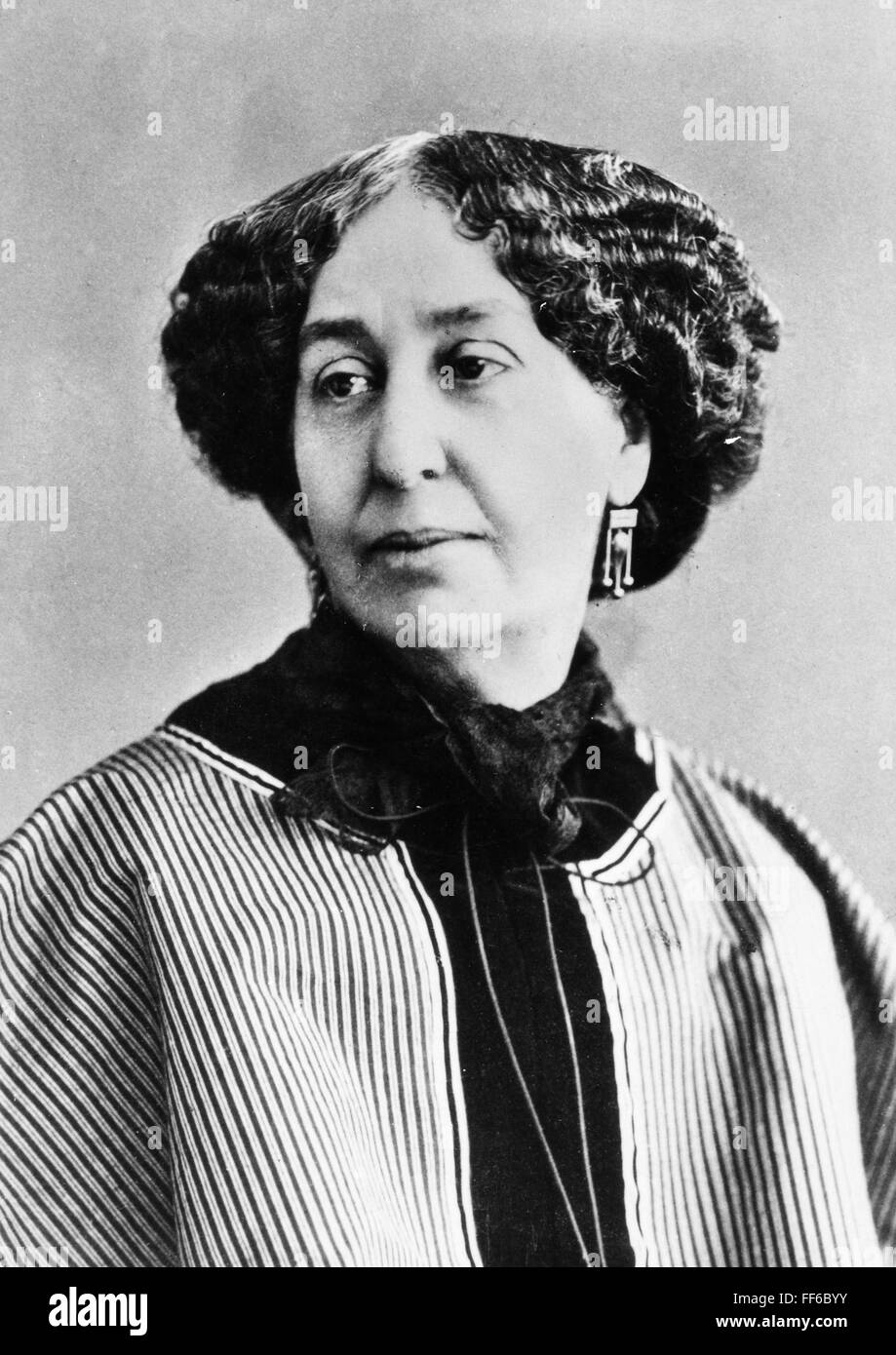 GEORGE SAND (1804-1876). /nFrench writer. Photographed by Nadar, 1864 ...