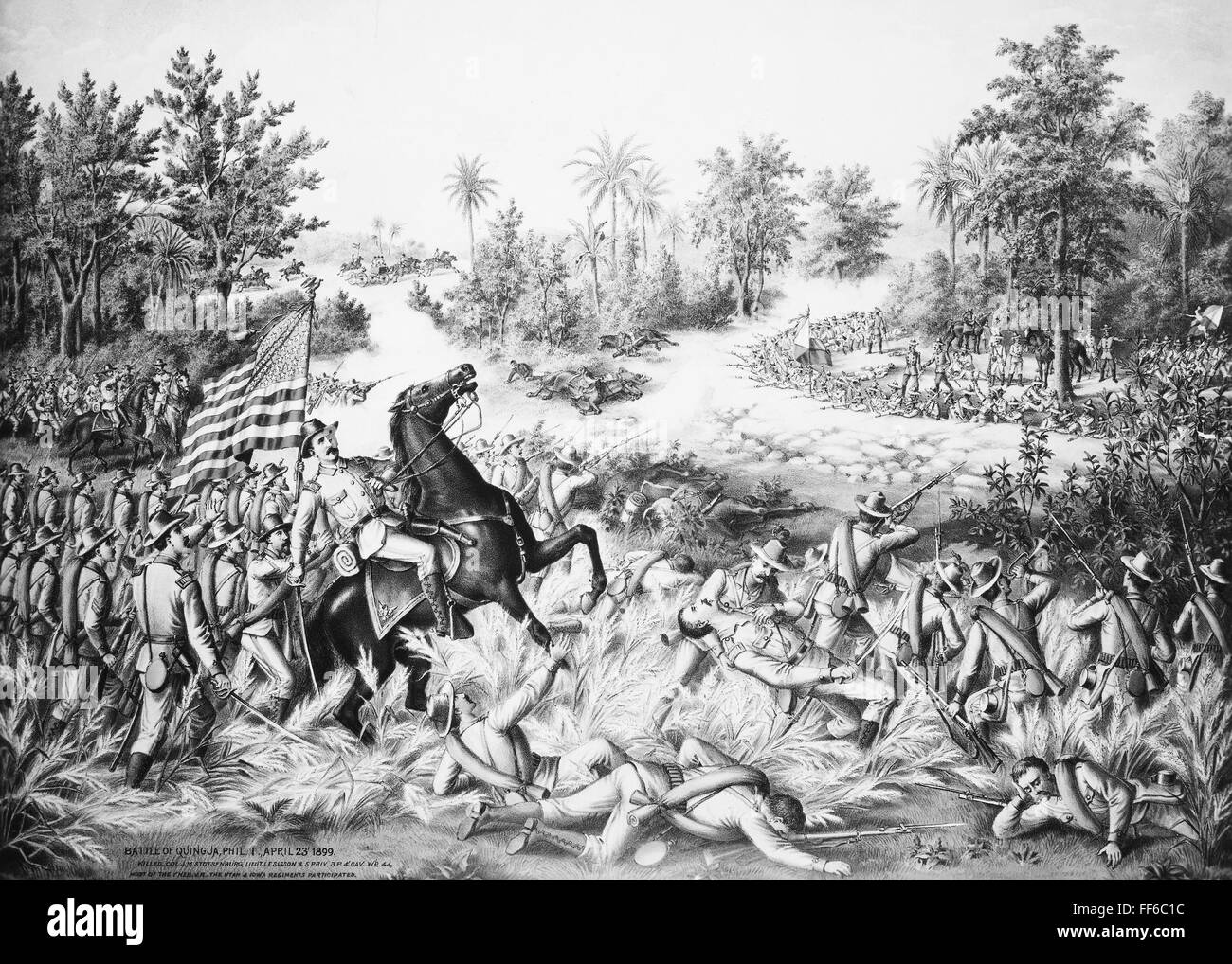 BATTLE OF QUINGUA, 1899. /nBattle of Quingua during the Philippine ...