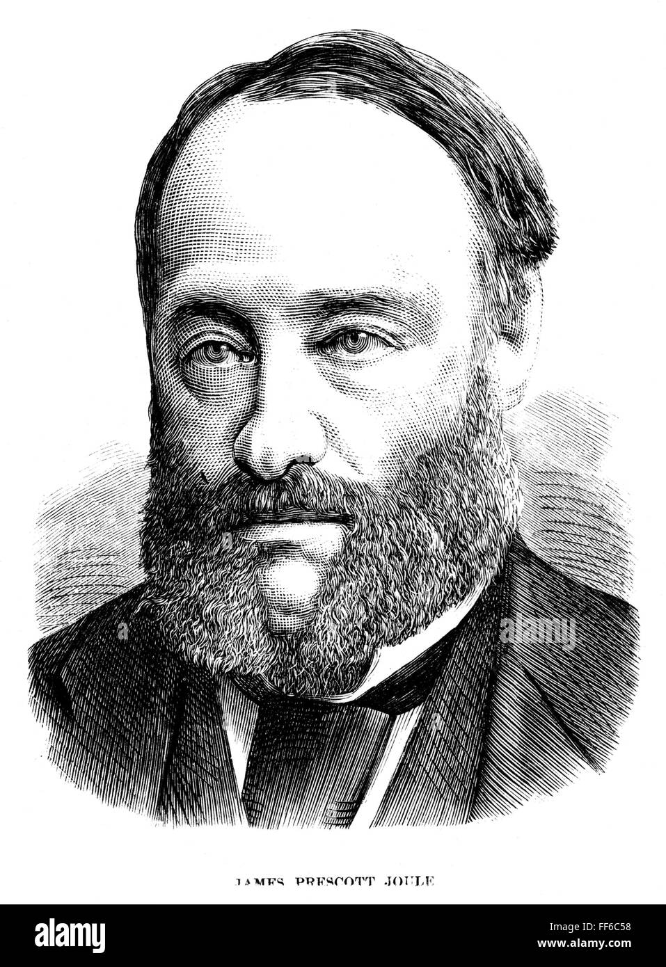 JAMES PRESCOTT JOULE /n(1818-1889). English physicist. Wood engraving ...