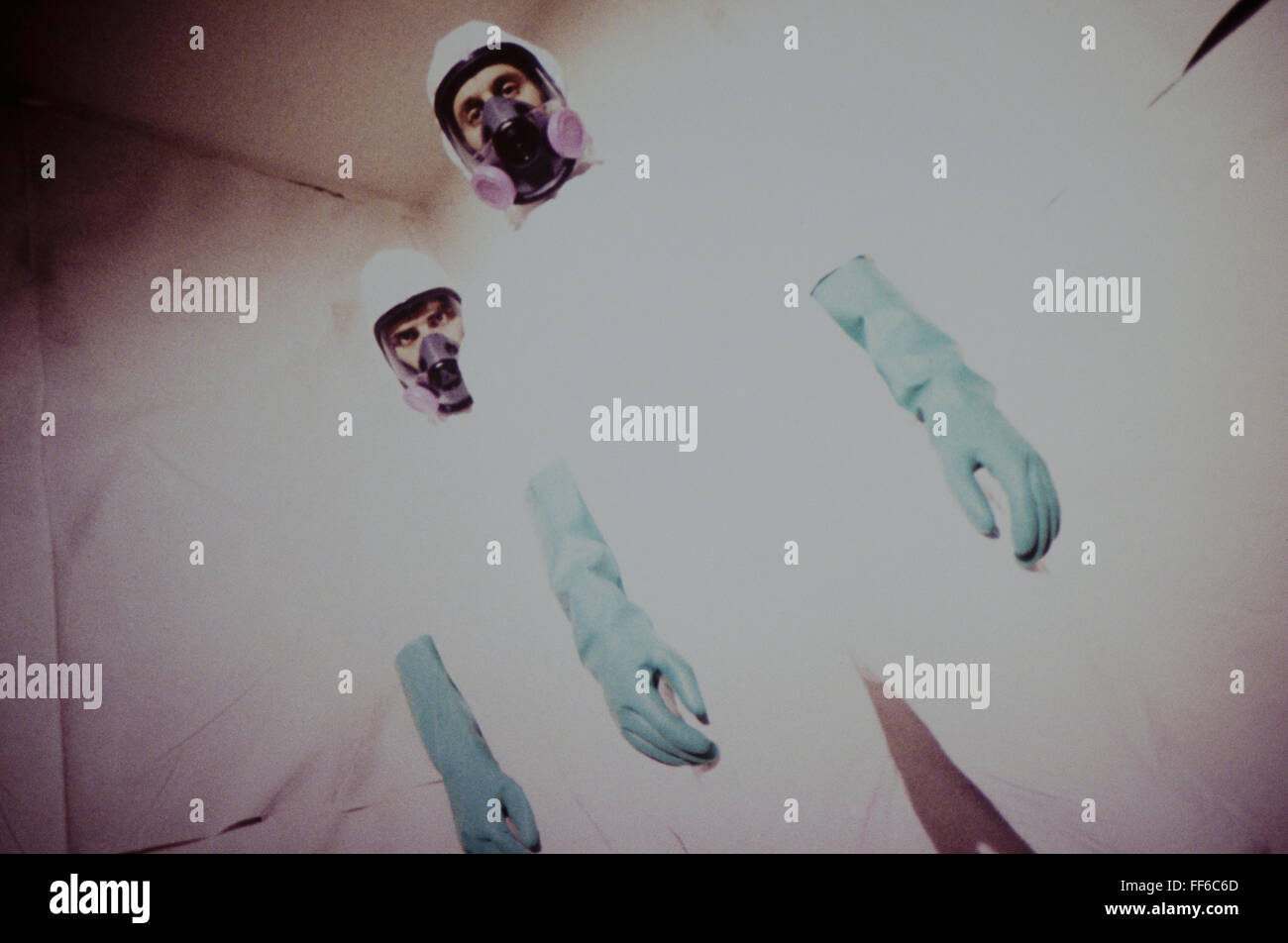 Hazmat suits blue hi-res stock photography and images - Alamy