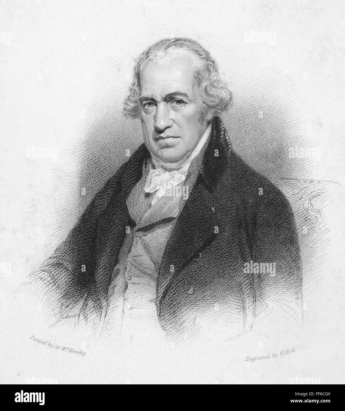 JAMES WATT (1736-1819). /nScottish engineer and inventor. Stipple ...