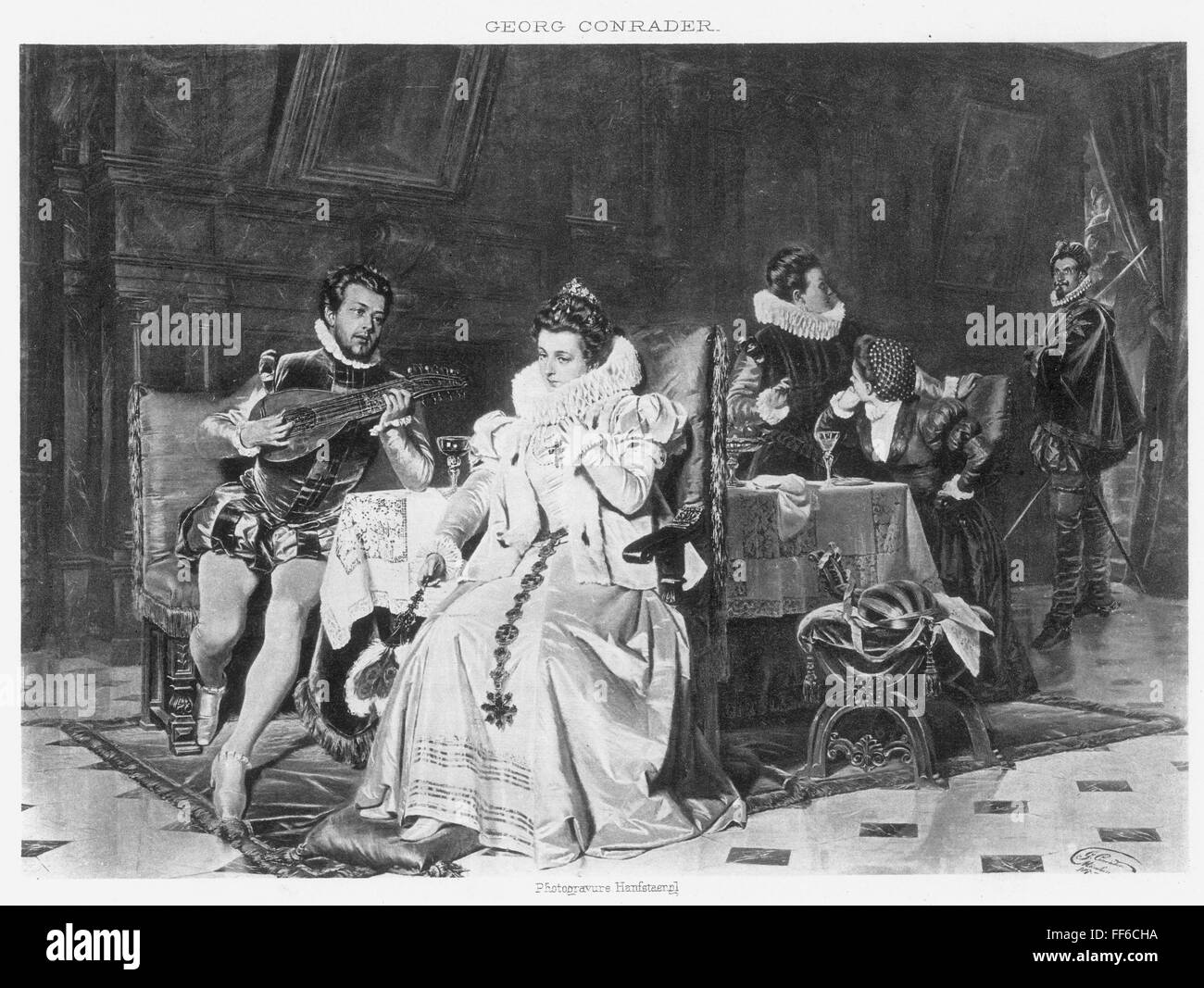 LORD DARNLEY/MARY STUART. /nLord Darnley surprising Mary Stuart and ...