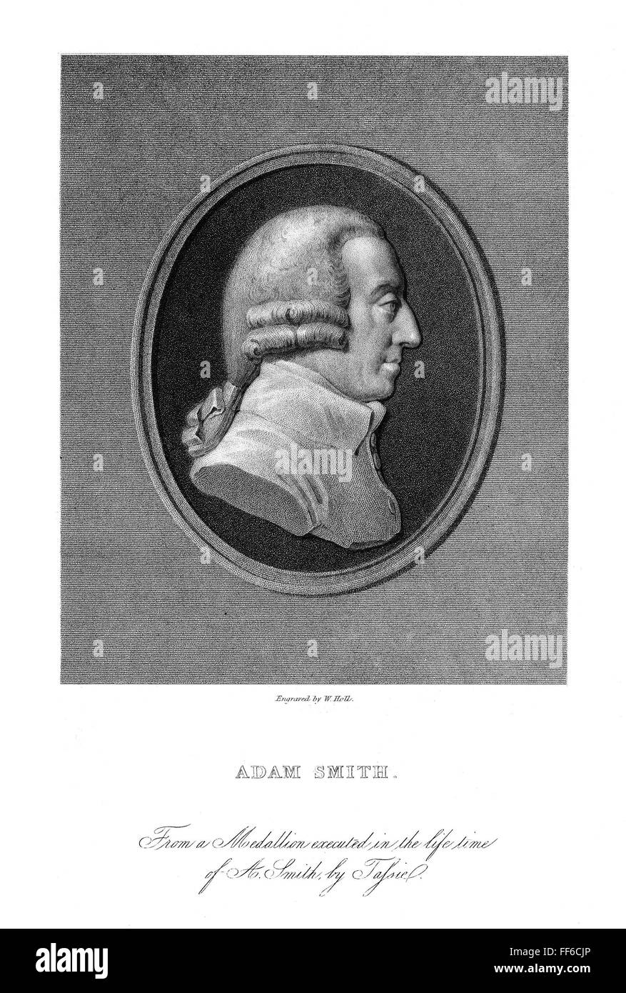 ADAM SMITH (1723-1790). /nScottish economist. Engraving after a ...