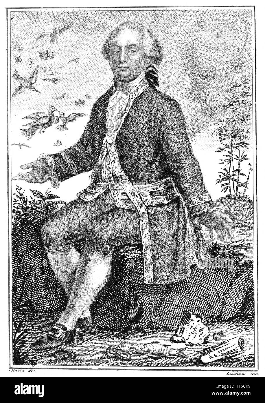 GEORGES LOUIS de BUFFON /n(1707-1788). French naturalist. Aquatint ...