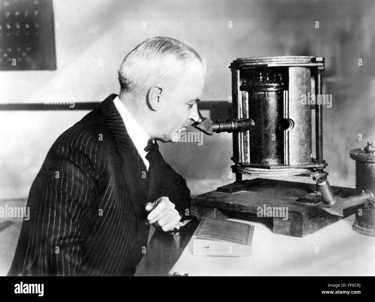ROBERT ANDREWS MILLIKAN/n(1868-1953). American physicist. Photographed ...