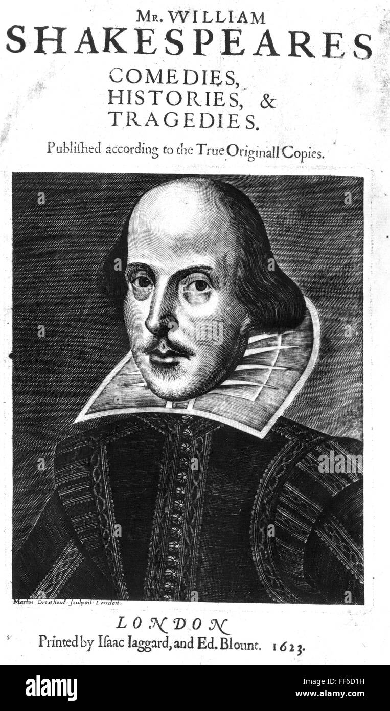 SHAKESPEARE: FOLIO, 1623. /n'Comedies, Histories and Tragedies,' by ...