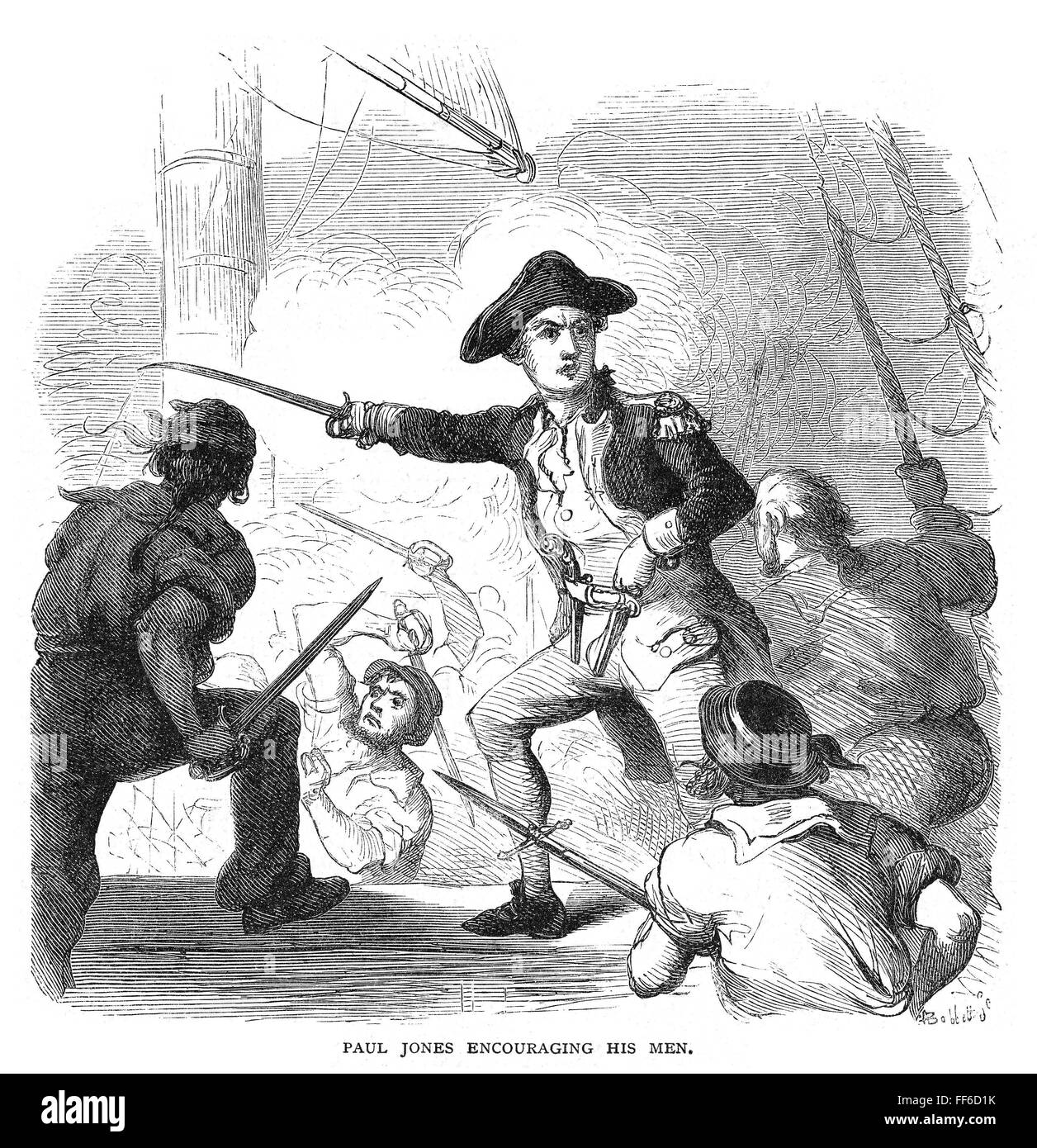 JOHN PAUL JONES (1747-1792). /nAmerican (Scottish-born) naval commander ...