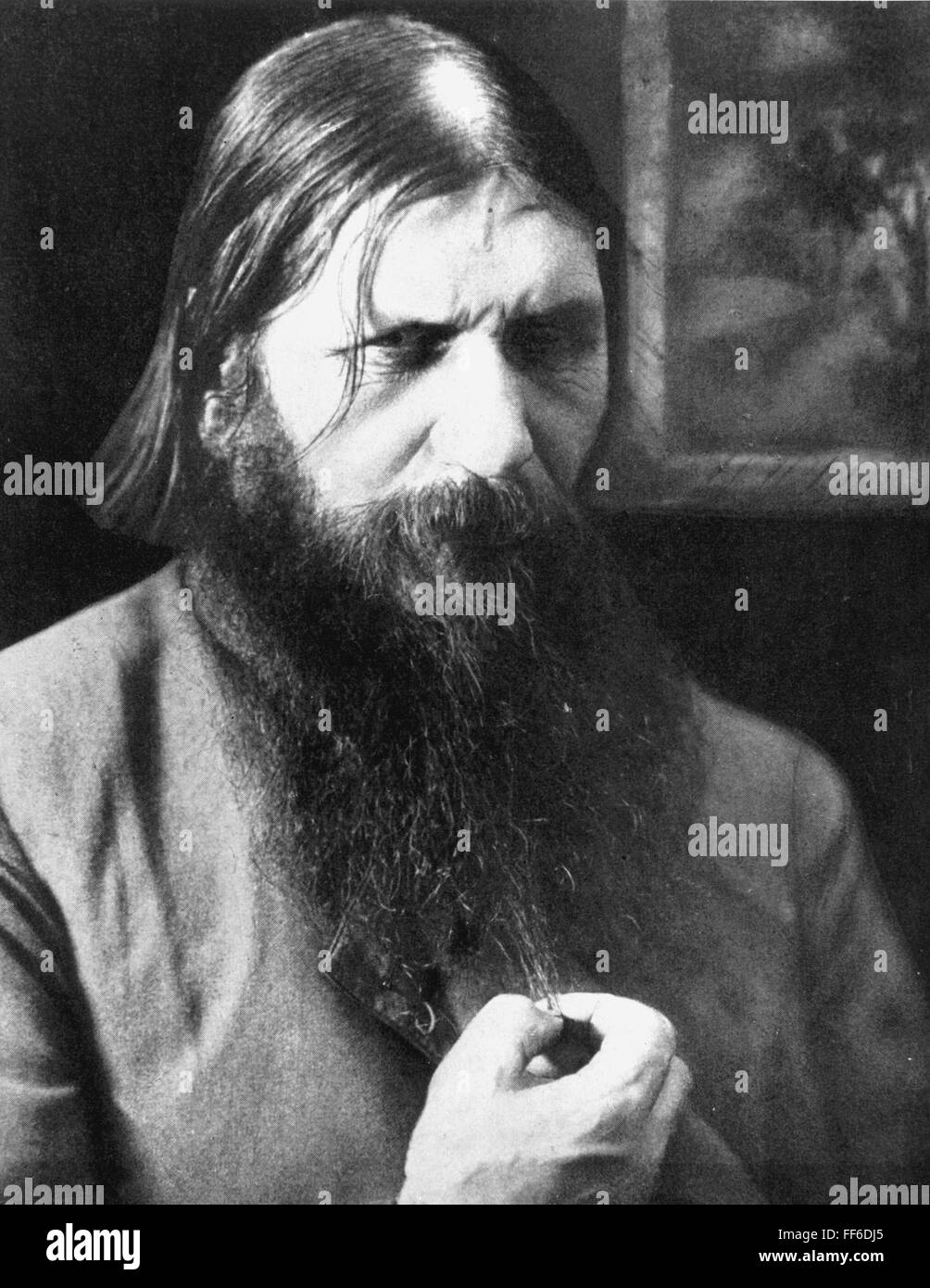 GRIGORI EFIMOVICH RASPUTIN /n(c1871-1916). Russian monk Stock Photo - Alamy