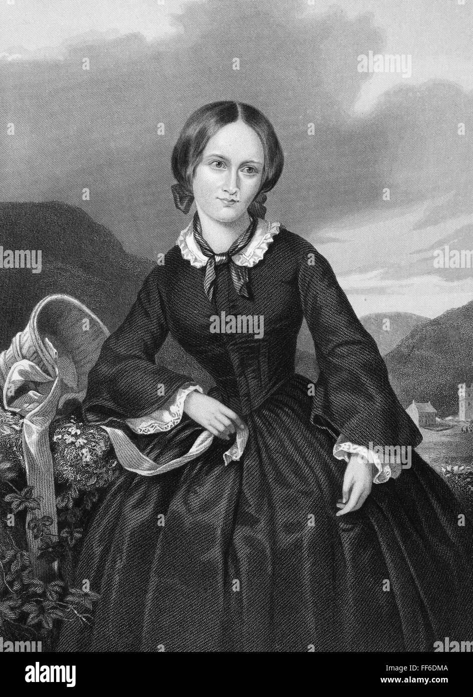CHARLOTTE BRONT╦ /n(1816-1855). English novelist. Steel engraving, 19th ...