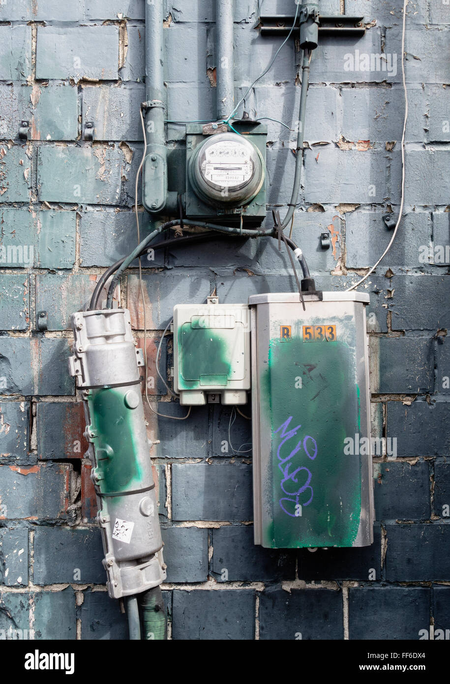 Electric meter box hi-res stock photography and images - Alamy