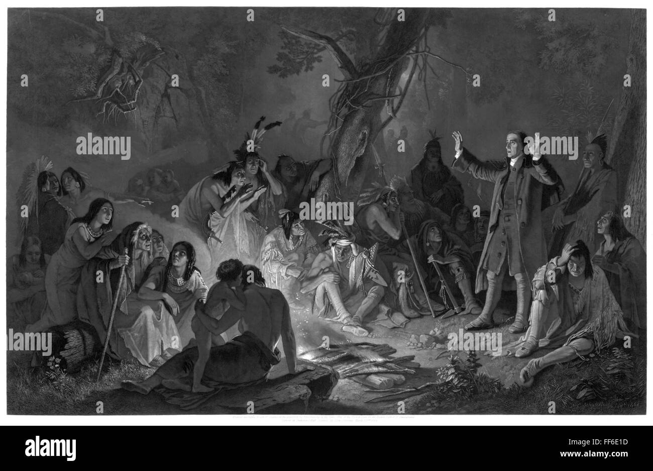 DAVID ZEISBERGER /n(1721-1808). Moravian missionary in America ...