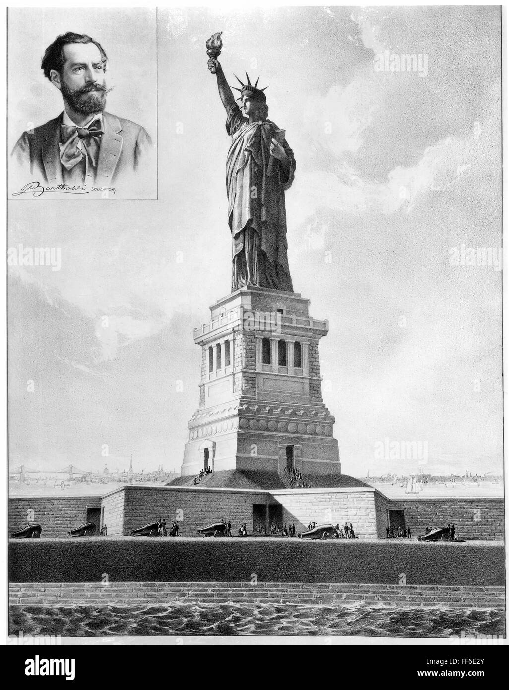 STATUE OF LIBERTY, 1886. /nThe Statue of Liberty in New York Harbor ...