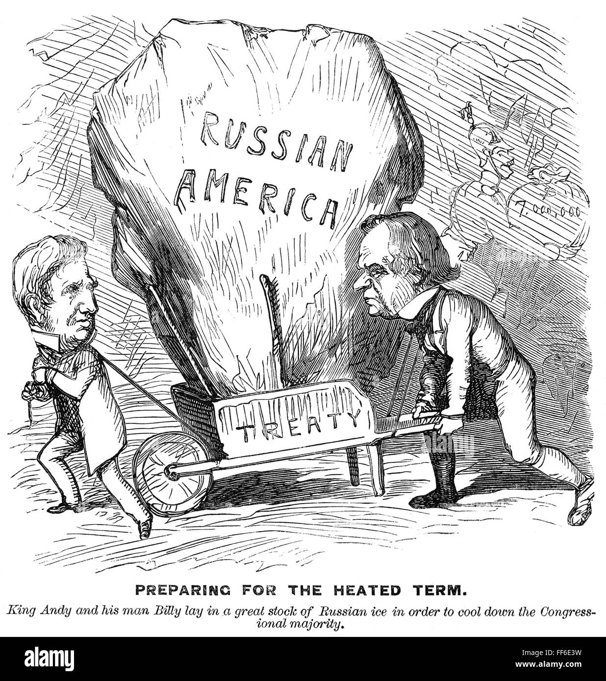 Andrew johnson cartoon hi-res stock photography and images - Alamy