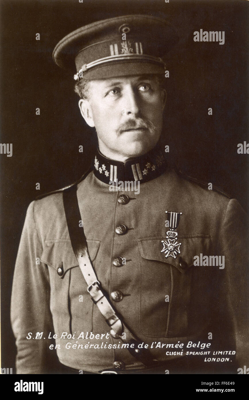 ALBERT I (1875-1934). /nKing of the Belgians, 1909-1934. Photographed ...