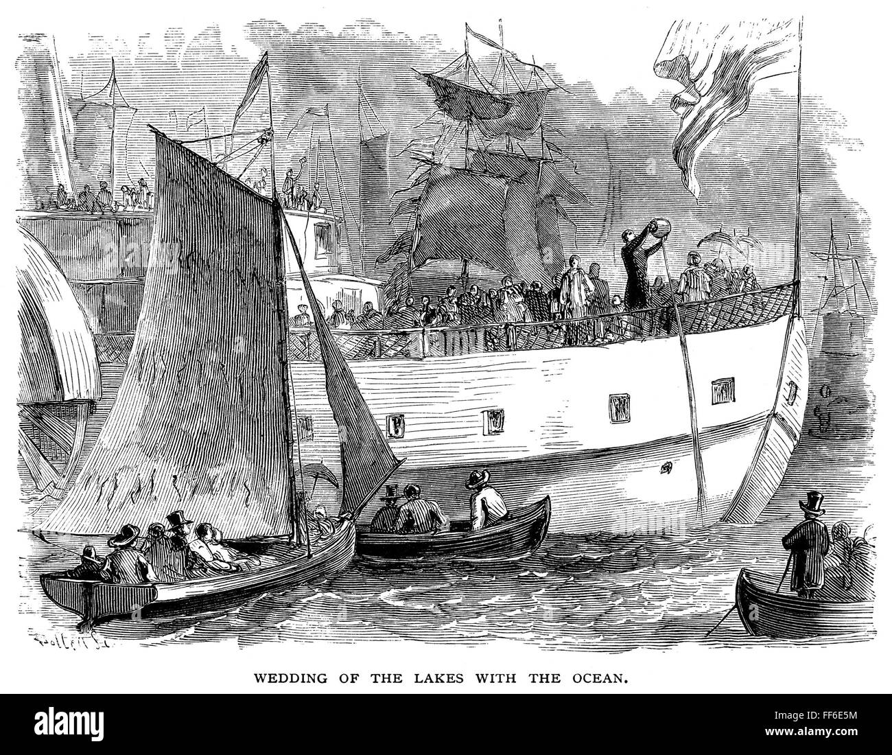 Erie canal grand opening 1825 hi-res stock photography and images - Alamy