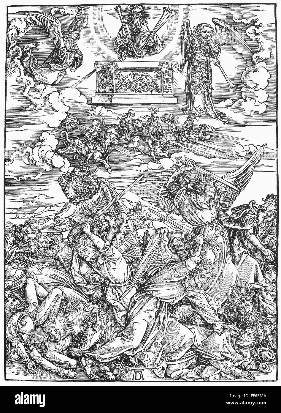DURER: APOCALYPSE. /nThe Battle of the Angels (Revelation IX, 13-19 ...