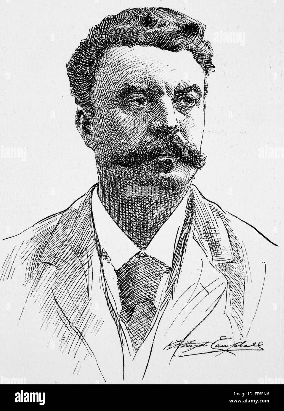 GUY DE MAUPASSANT /n(1850-1893). French writer Stock Photo - Alamy