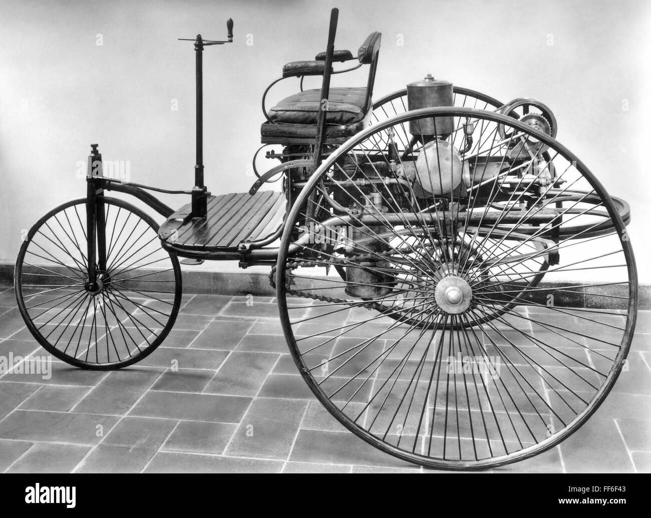 FIRST BENZ AUTO, 1886. /nKarl Benz's first automobile, 1886 Stock Photo ...
