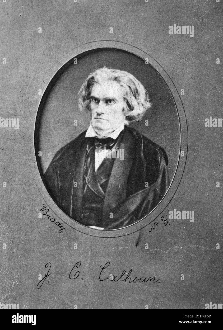 JOHN C. CALHOUN (1782-1850). /nAmerican lawyer and statesman. Original ...