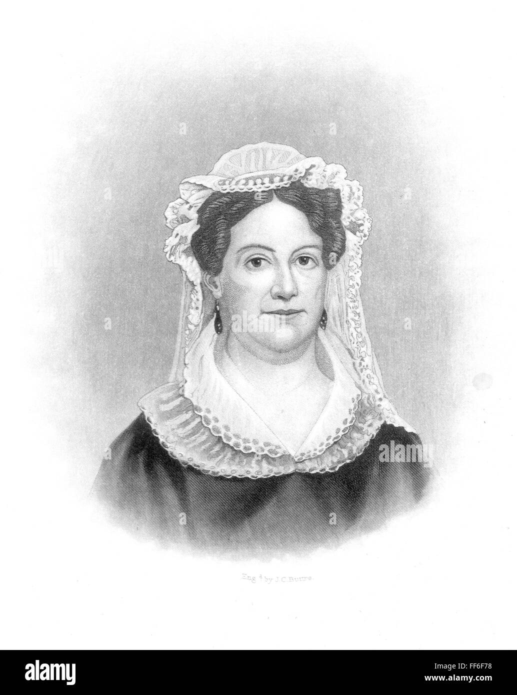 RACHEL DONELSON JACKSON /n(1768-1828). Mrs. Andrew Jackson. Steel ...