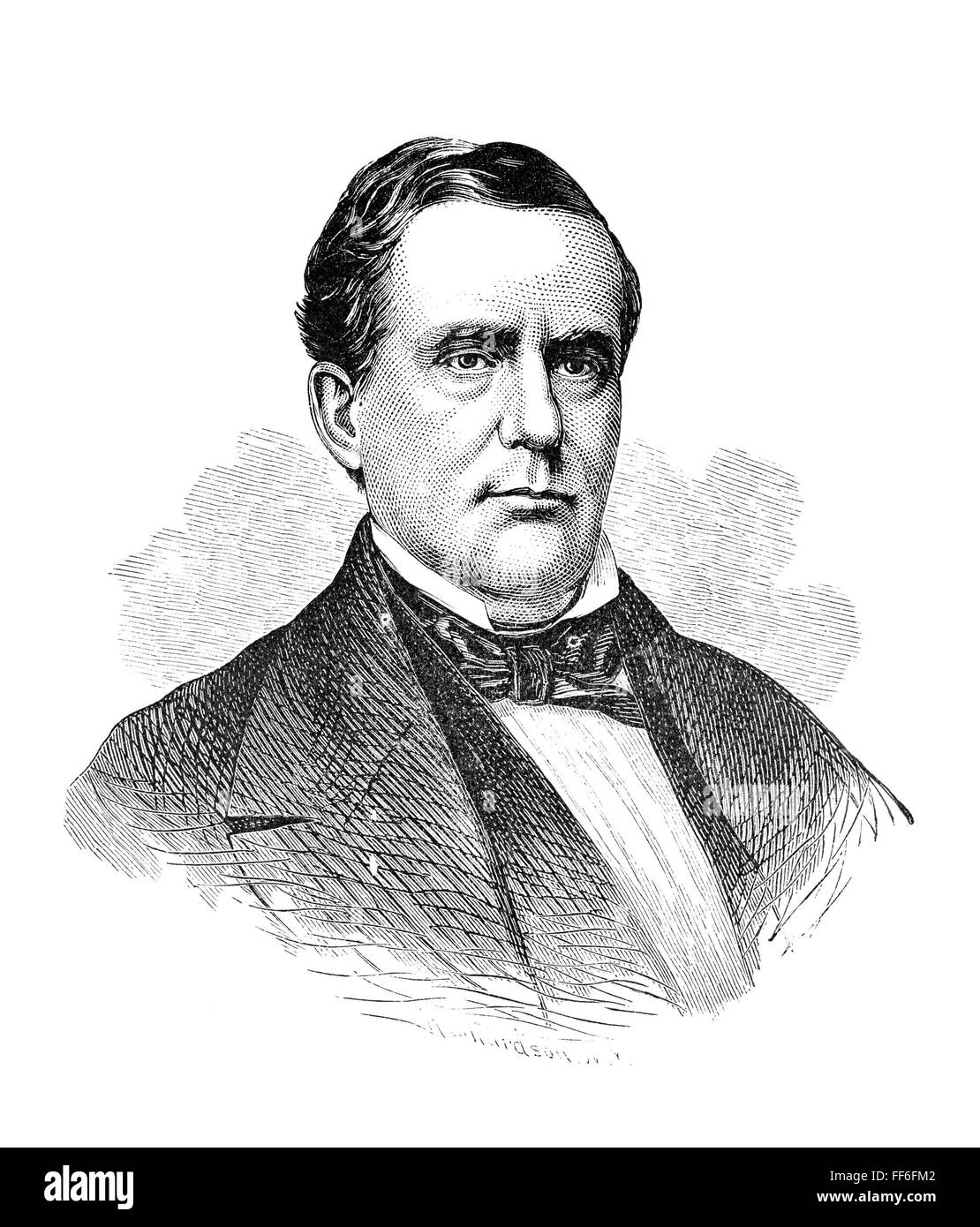 ANSON JONES (1798-1858). /nPresident of the Republic of Texas. Wood ...