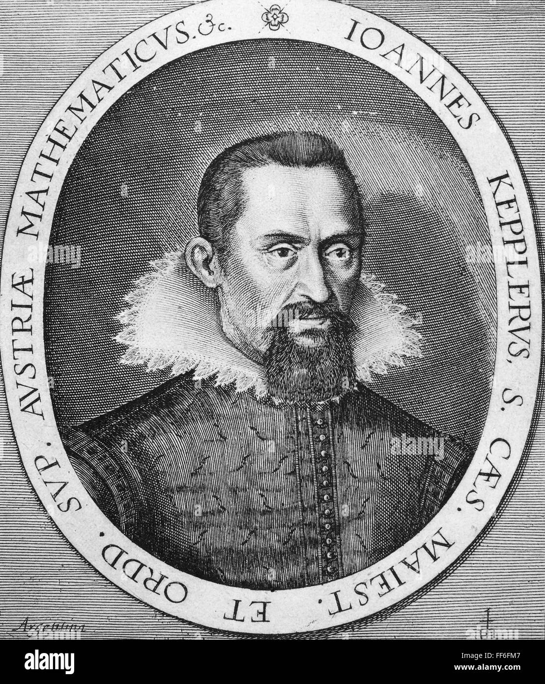 JOHANNES KEPLER (1571-1630). /nGerman astronomer. Line engraving, 17th ...
