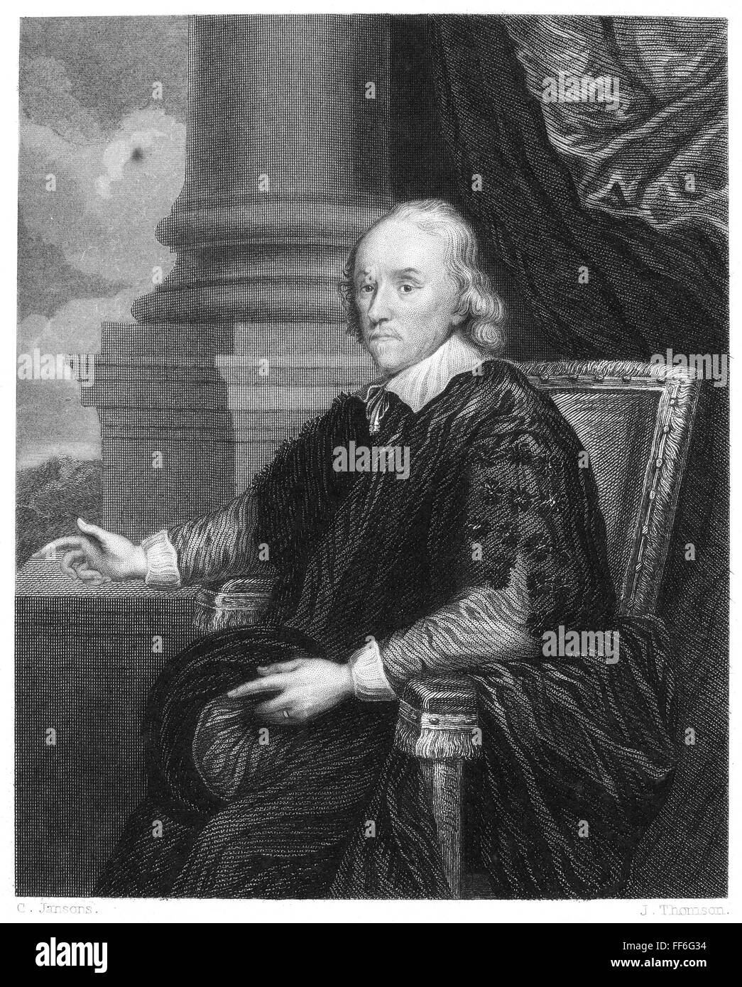 WILLIAM HARVEY (1578-1657). /nEnglish physician and anatomist. Steel ...