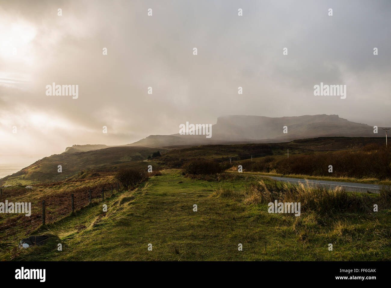 Mist over road hi-res stock photography and images - Alamy