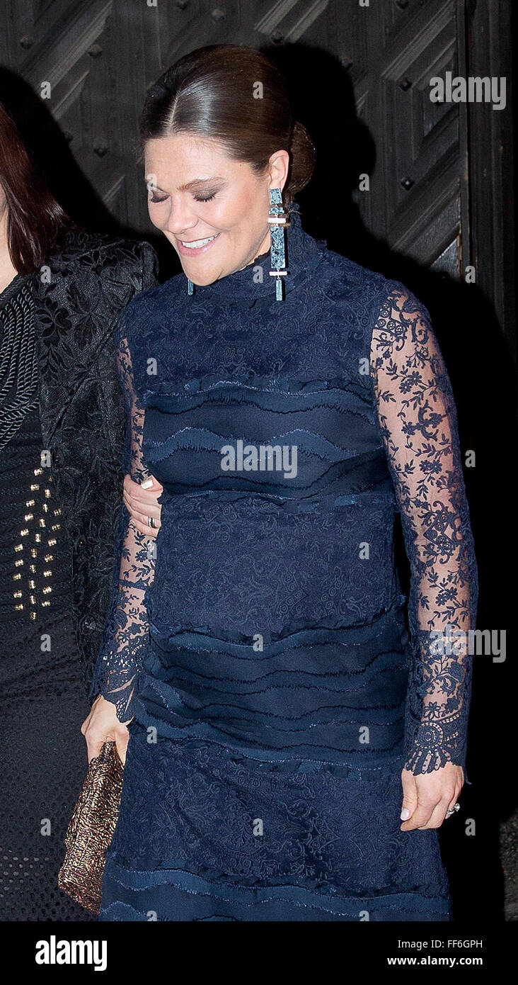 Stockhol, 10-02-2016 HRH Crown Princess Victoria HRH Crown Princess ...