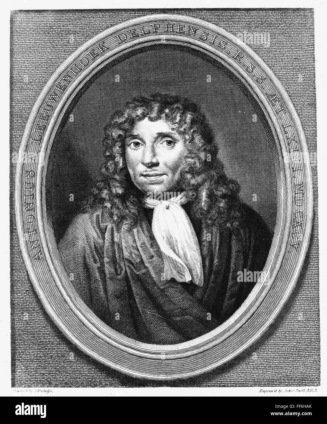 ANTON VAN LEEUWENHOEK /n(1632-1723). Dutch naturalist. At age 63 ...