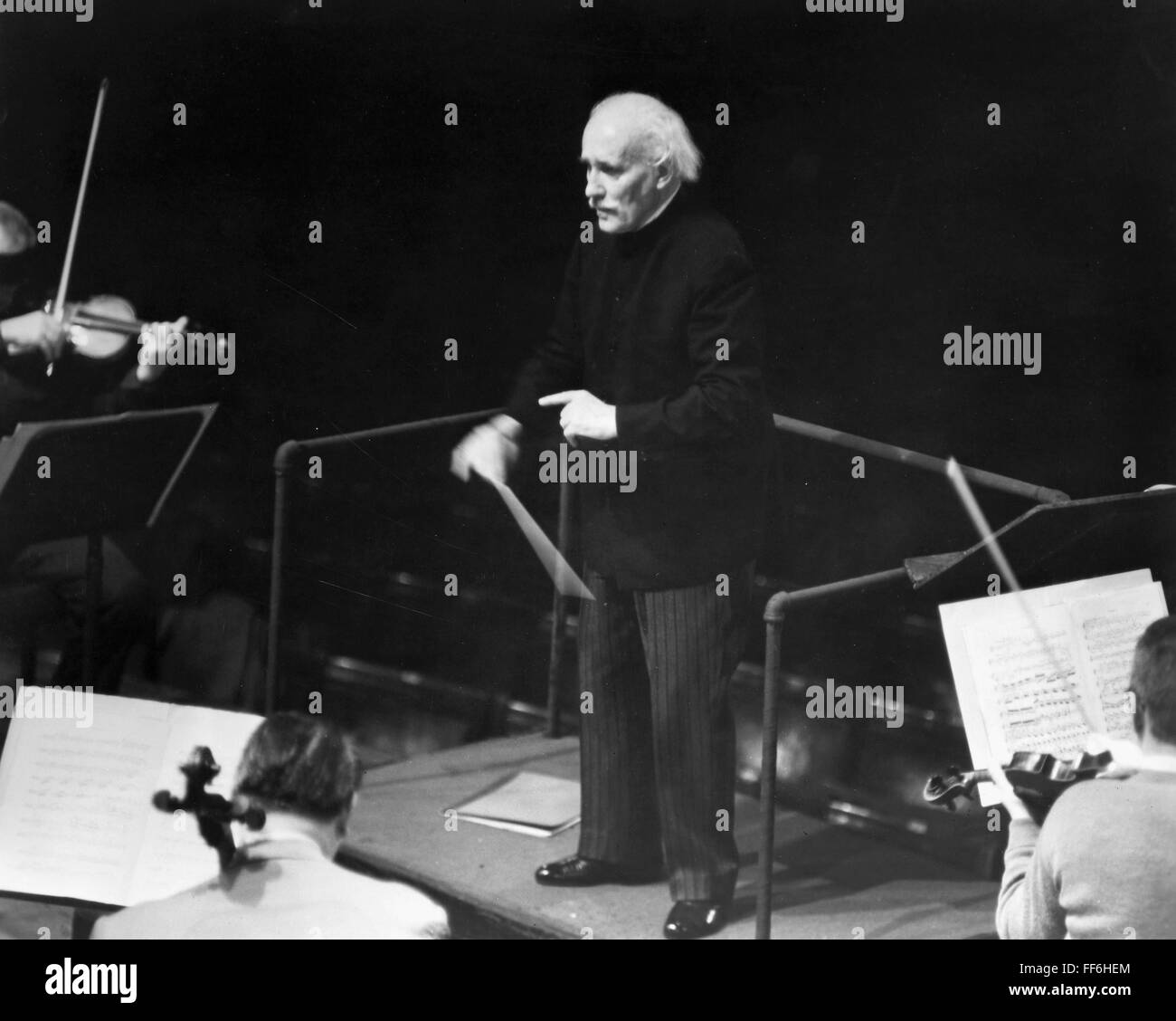 ARTURO TOSCANINI /n(1867-1957). Italian orchestral conductor Stock ...