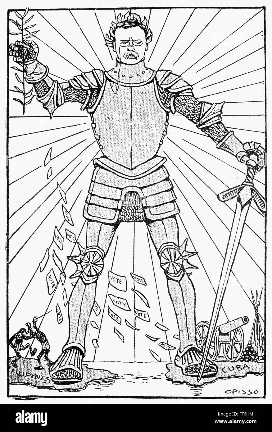 ROOSEVELT CARTOON, c1901. /nA Spanish view of President Theodore ...