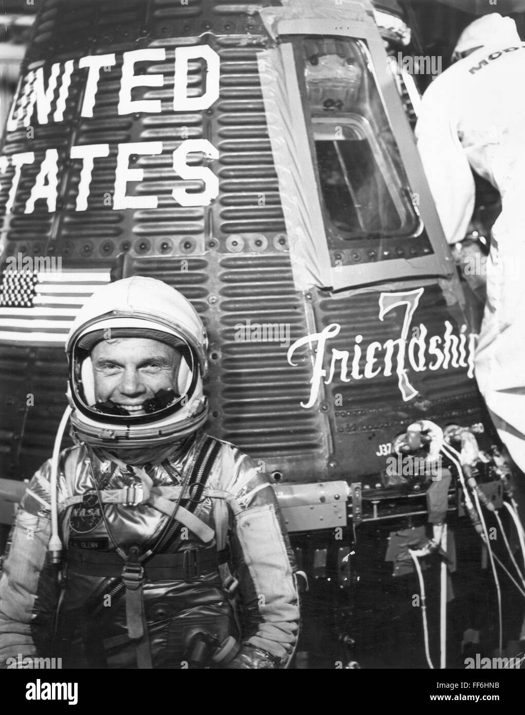 JOHN GLENN, 1962. /nAmerican astronaut and politician. Pictured with ...