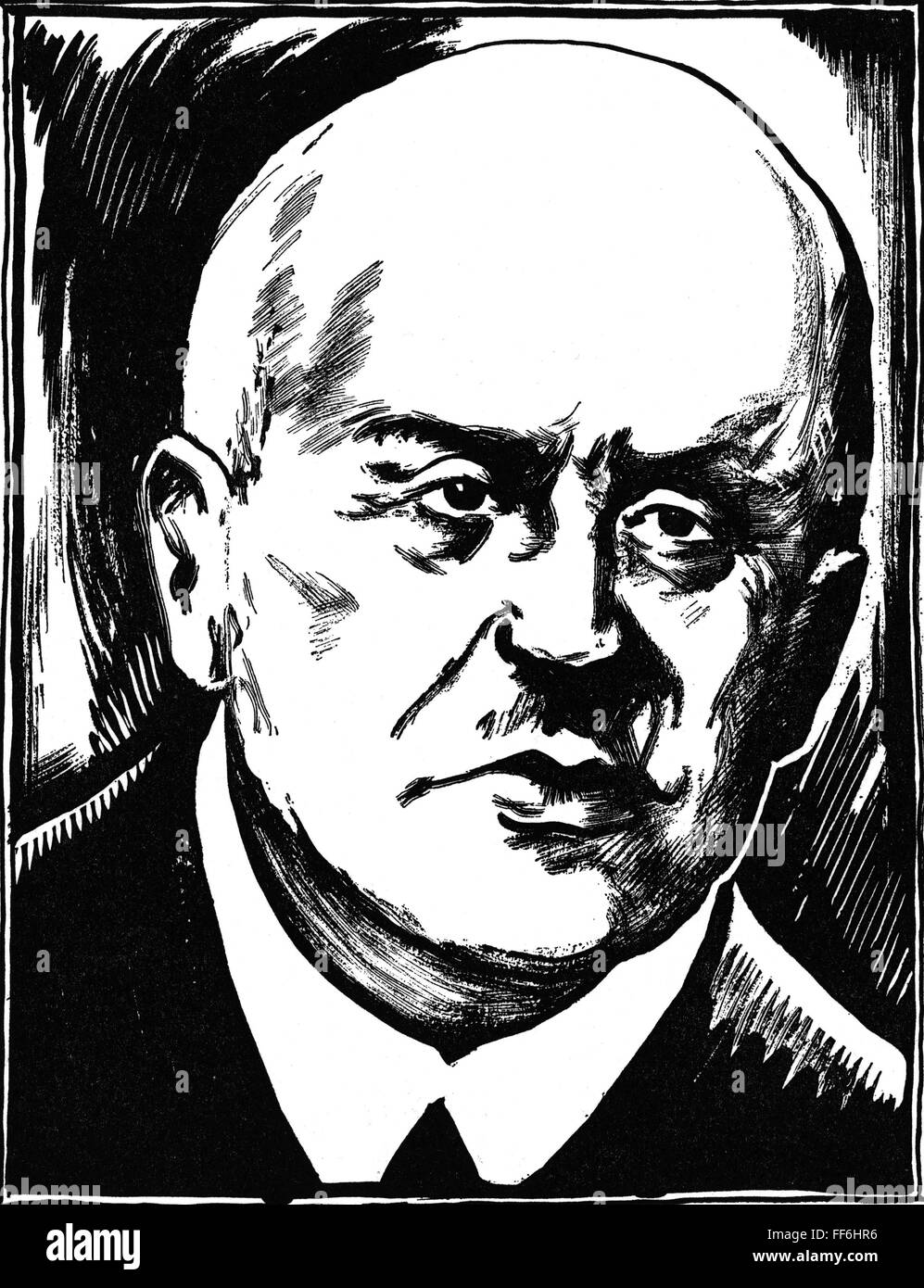 JEAN SIBELIUS (1865-1957). /nFinnish composer. Drawing, c1932, by Samuel Nisenson Stock Photo ...