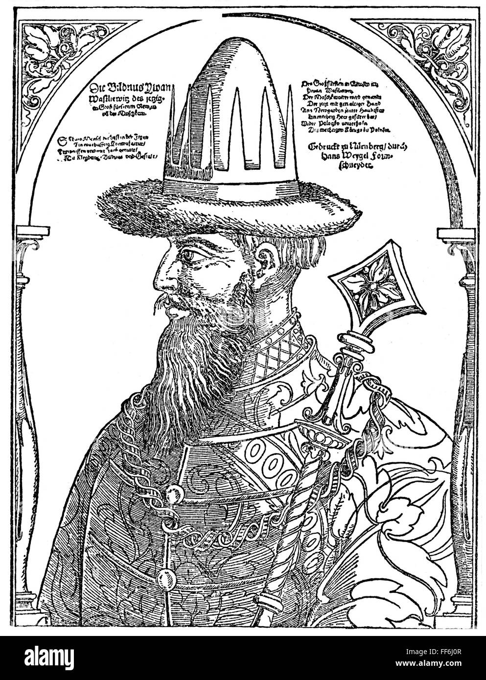 IVAN IV VASILEVICH (1530-1584). /nCalled Ivan the Terrible. Ruler of Russia as grand duke (1533 ...