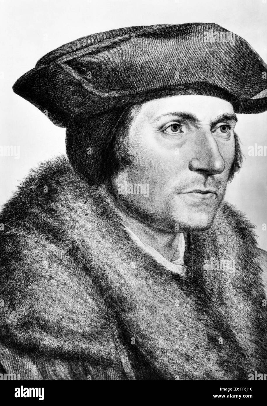 SIR THOMAS MORE (1478-1535). /nEnglish statesman and author. Stipple ...