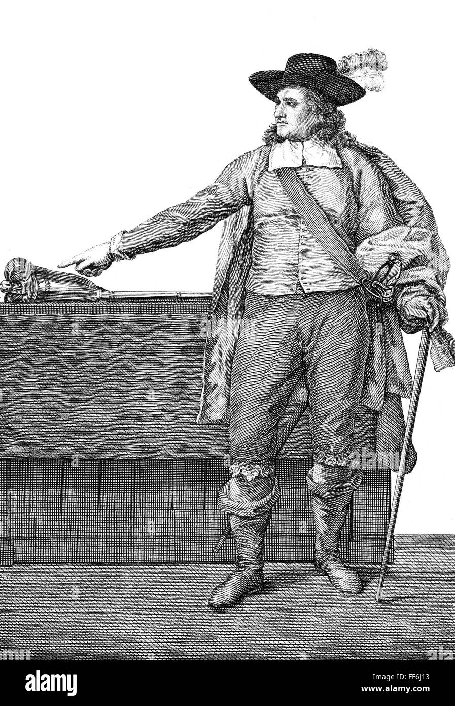 OLIVER CROMWELL (1599-1658). /nLord Protector of England (1653-1658 ...