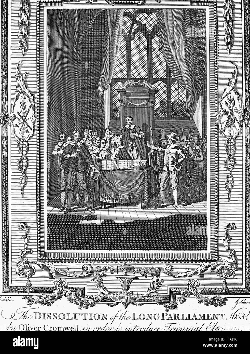 GREAT BRITAIN: PARLIAMENT. /n'The Dissolution of the Long Parliament ...