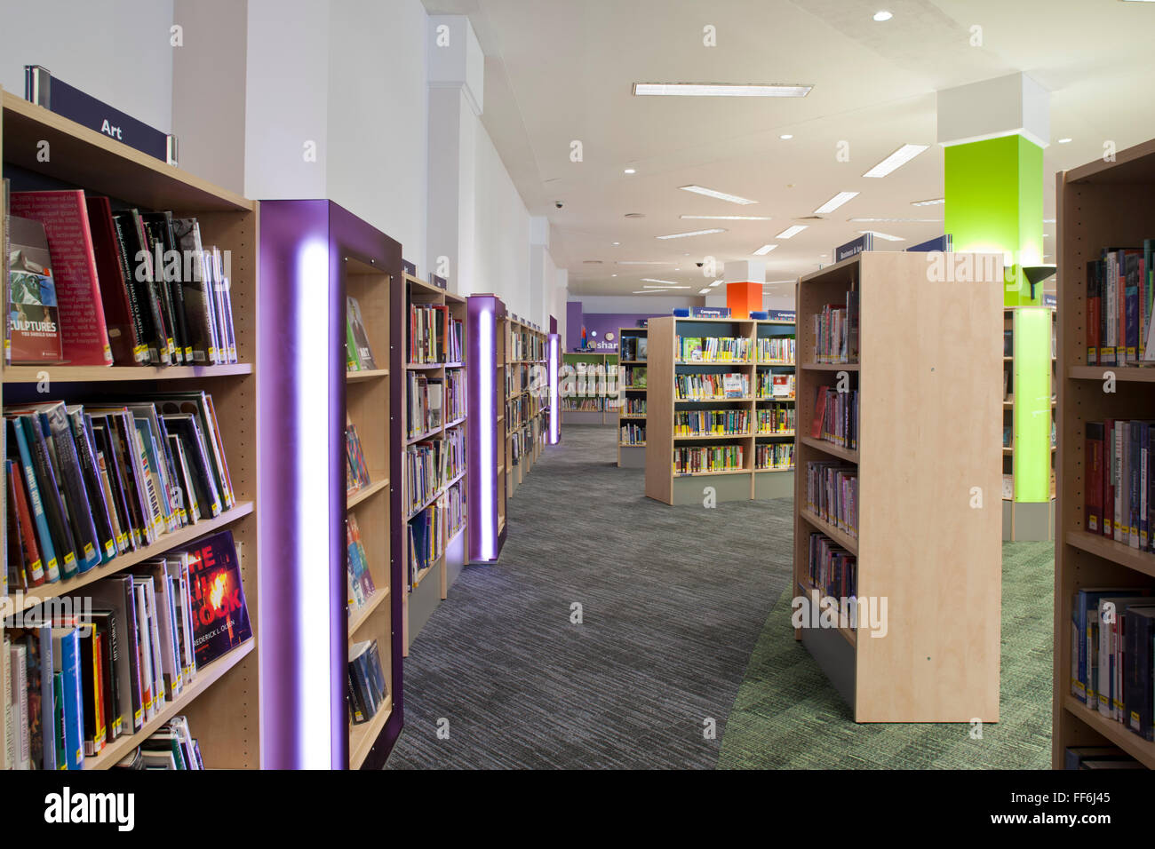 Woking Library Woking Surrey Stock Photo - Alamy