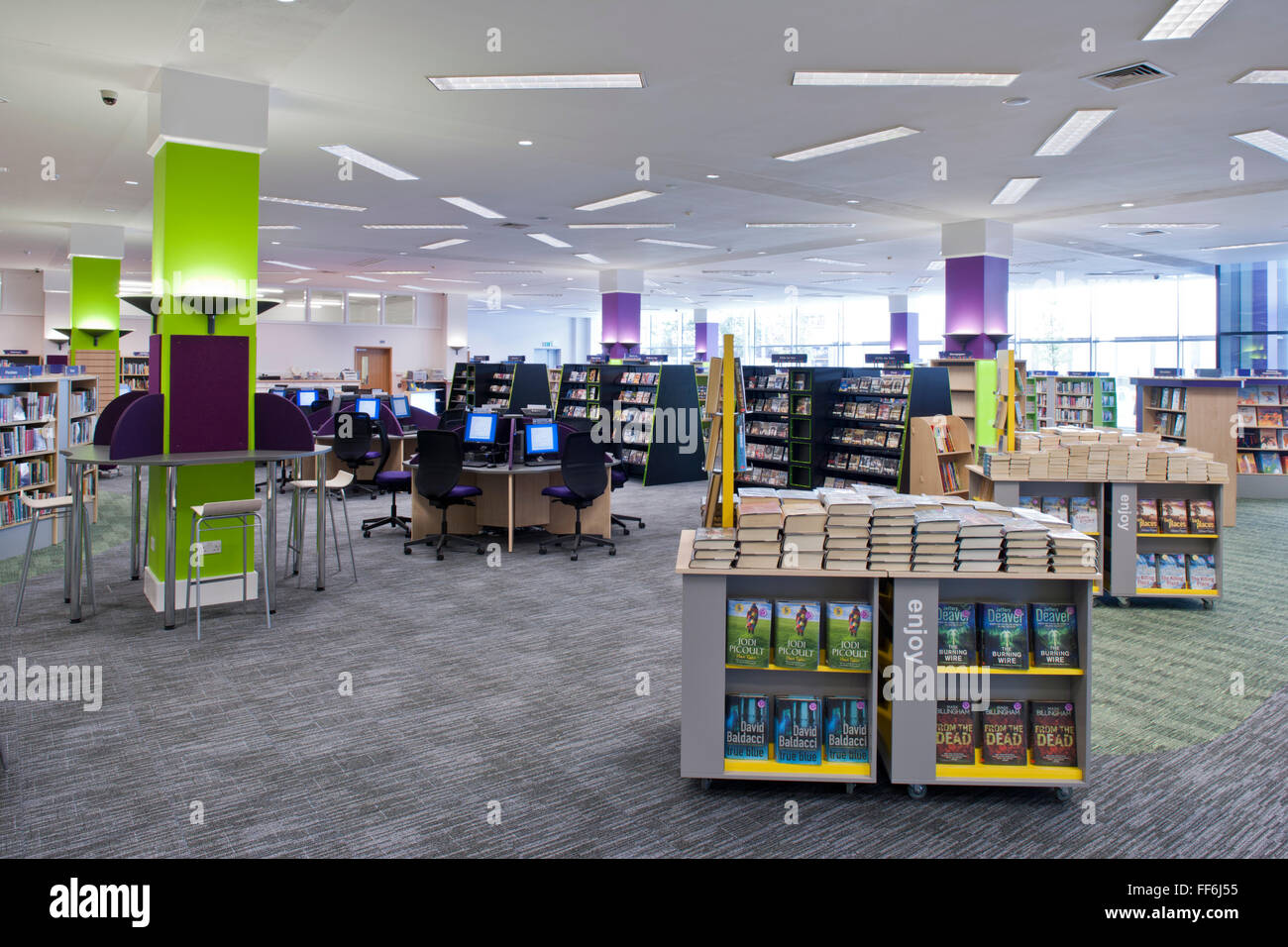 Woking Library Woking Surrey Stock Photo - Alamy