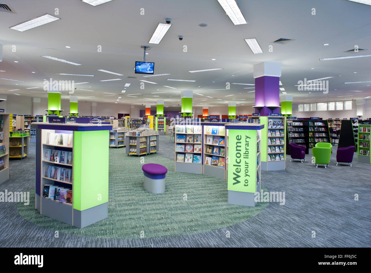 Woking Library Woking Surrey Stock Photo - Alamy