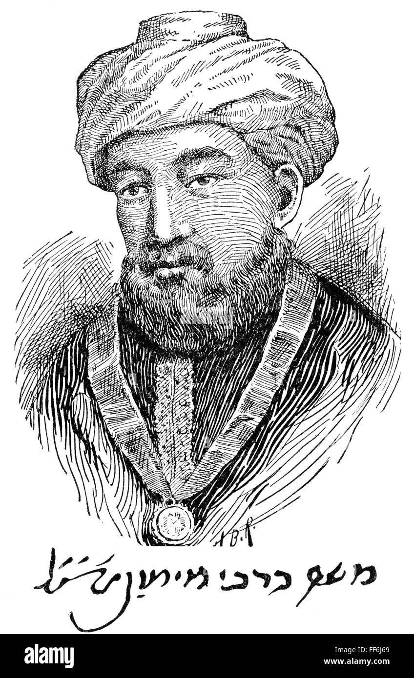 MAIMONIDES (1135-1204). /nRabbi Moses ben Maimon. Jewish philosopher ...