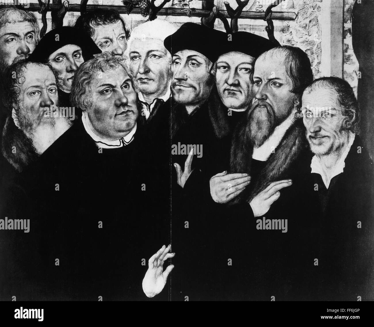PROTESTANT REFORMERS. /nDetail of the Reformers from the Meienberg ...